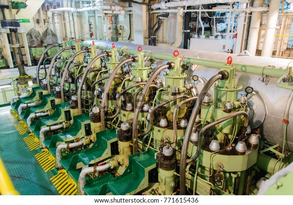 Inside Engine Room On Big Ship Stock Photo 771615436 | Shutterstock