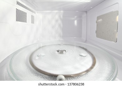 Inside View Microwave Oven Stock Photo (Edit Now) 137036786