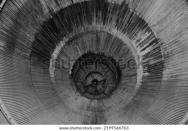 Inside Rocket Engine Nozzle Black White Stock Photo 2199566763 ...