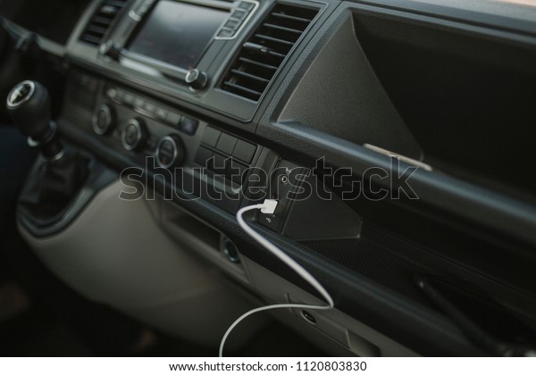Inside View Auto Van Dashboard Usb Stock Photo 1120803830 | Shutterstock