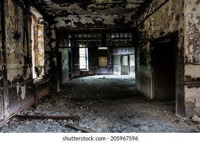 Inside View Deserted Run Down Building Stock Photo 205967596 | Shutterstock