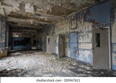 Inside View Deserted Run Down Building Stock Photo (Edit Now) 205967611