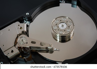 Inside View Hard Disk Isolated Stock Photo 673578106 | Shutterstock