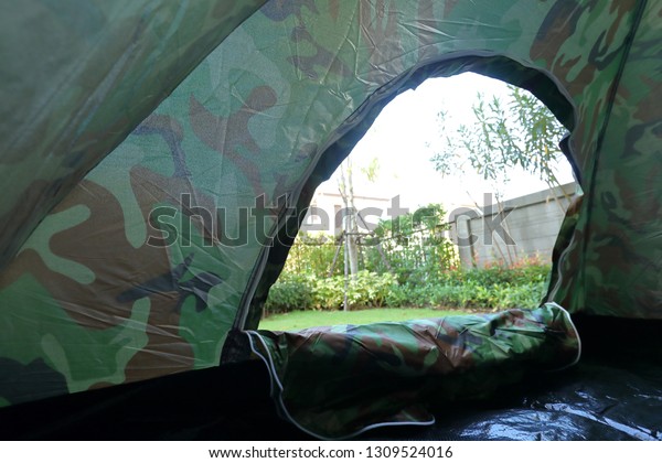 Inside View Looking Through Door Outside Stock Photo 1309524016 ...