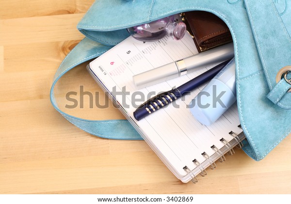 Inside Womans Handbad Closeups Stock Photo 3402869 | Shutterstock