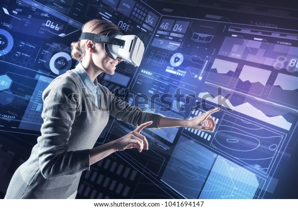Inspiration Cheerful Young Programmer Smiling Pointing Stock Photo ... Inspiration Cheerful Young Programmer Smiling Pointing Stock Photo ...