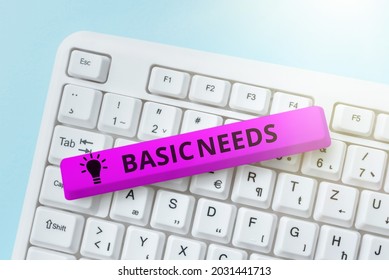 Inspiration Showing Sign Basic Needs Concept Stock Photo 2031441713 ...