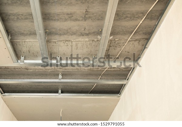 Installation Ceiling Profile New Flat Stock Photo (Edit Now) 1529791055