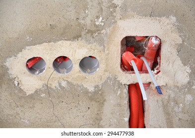 Installing Power Outlets Power Sockets On Stock Photo 294477938 ...