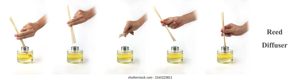 Instructions Reed Diffuser Photo Steps Right Stock Photo 2165223811 ...