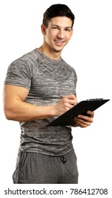124,678 Fitness trainer white background Images, Stock Photos & Vectors ...