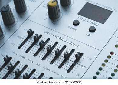 Integrated Amplifier Equalizer Mixer Switch Sound Stock Photo 210790036 ...