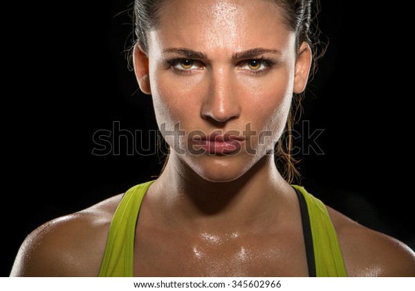 Intensos ojos de mirada atleta atleta campeón glare cabeza disparo ... Intensos ojos de mirada atleta atleta campeón glare cabeza disparo ...