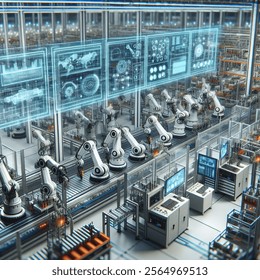 Interconnected Manufacturing Operations AI-generated image 2564969651 ...