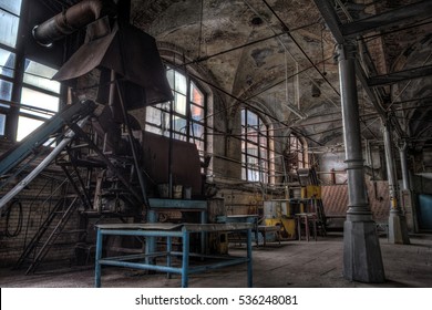Interior Architecture Abandoned Meat Processing Plant ภาพสต็อก ...