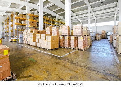 Interior Big Warehouse Boxes Stock Photo 215761498 | Shutterstock