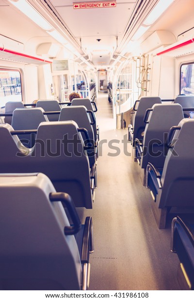 Interior Commuter Train Stock Photo 431986108 | Shutterstock