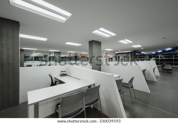 Interior Design Big Empty Modern Office Stock Photo 330039593 ...