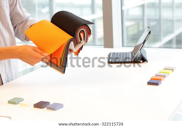 Interior Design Situation Teamwork Creative Process Stock Photo ...