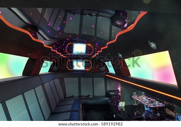 Interior Inside Limousine Ceiling Style Sky Stock Photo 589192982 ...
