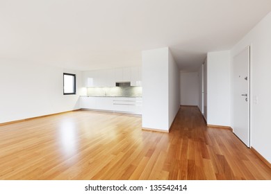 Interior Modern Empty Flat Apartment Nobody Stock Photo 135542414 ...