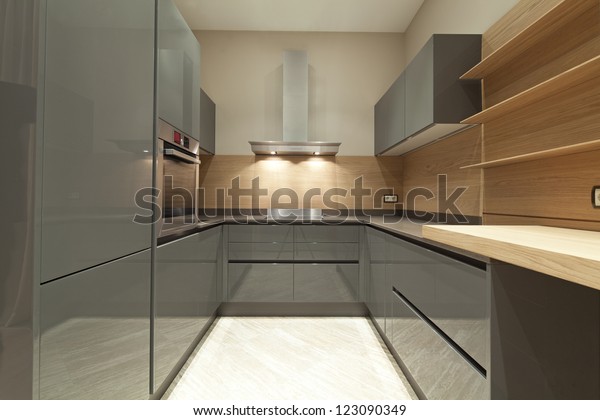 Стоковая фотография 123090349: Interior Modern Kitchen | Shutterstock
