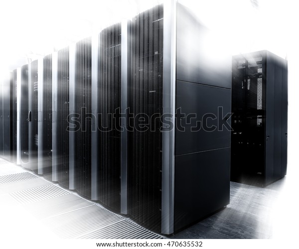 Interior Shot Computer Data Center Stock Photo (Edit Now) 470635532