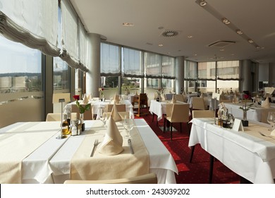 Interior Spacious Empty Restaurant Stock Photo 243039202 | Shutterstock