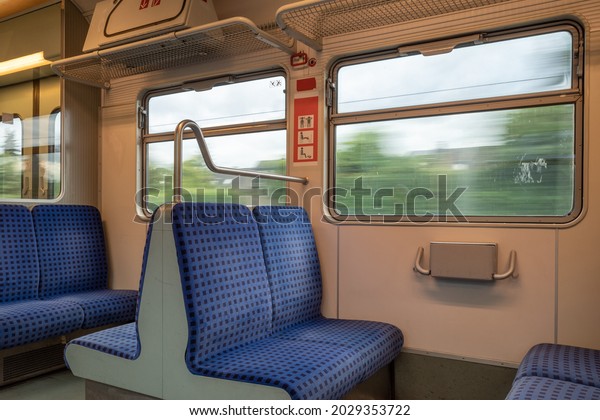 Interior View Corridor Inside Passenger Trains Stock Photo 2029353722 ...
