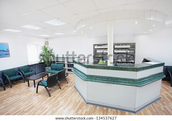Interior Waiting Room Table Reception Stock Photo (Edit Now) 134537627