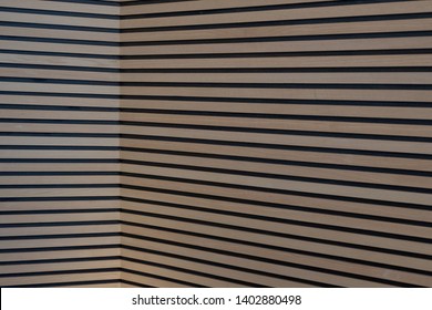 Interior Wall Cladding Made Strips Plywood Stock Photo 1402880498 ...