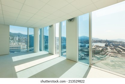 Interior Wide Open Space Skyscraper Windows Stock Photo 213529822 ...