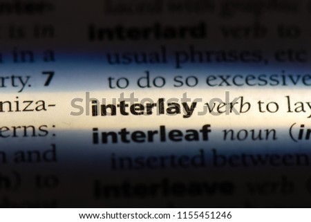 Interlay Word Dictionary Interlay Concept Stock Photo (Edit Now ...