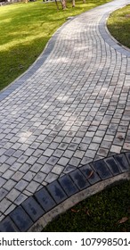 Interlock Pathcement Block Paving On Outdoor Stock Photo 1079985014 ...