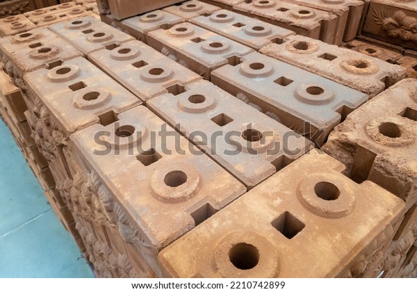Interlocking Blocks Load Bearing Building Materials Stock Photo ...