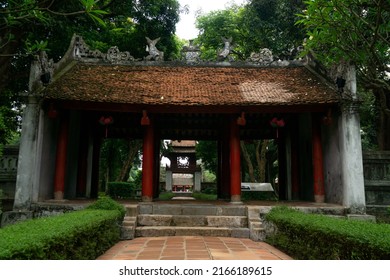 Intermediate Gate Temple Traditionally Built Wooden Stock Photo ...