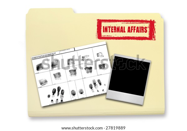 Internal Affairs Investigation Elements Folder Stock Photo (Edit Now ...