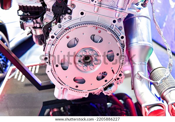 Internal Combustion Engine Flywheel Assembly On Stock Photo 2205886227 ...