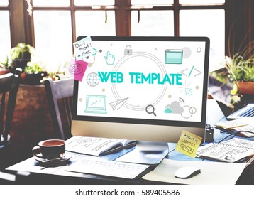 Internet Layout Web Template Networking Stock Photo 585468134 ...