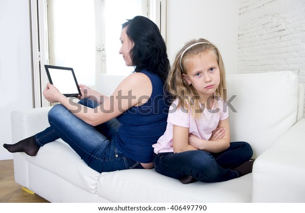 Internet Network Addict Mother Using Digital Stock Photo 406497790 ...