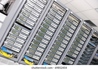Internet Network Server Room Computers Racks Stock Photo 69852454 ...