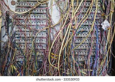 Internet Problemcausing By Disorder Wiring Stock Photo 333530933 ...
