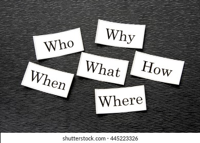 Interrogative Words Stock Photo 445223326 | Shutterstock