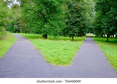 Intersection Pedestrian Paths Park Stock Photo 756450049 | Shutterstock