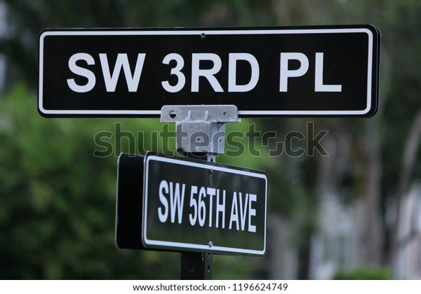 Intersection Sign Parking Stock Photo 1196624749 | Shutterstock