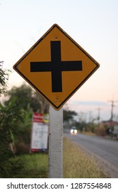 Intersection Warning Sign Stock Photo 1287554848 | Shutterstock