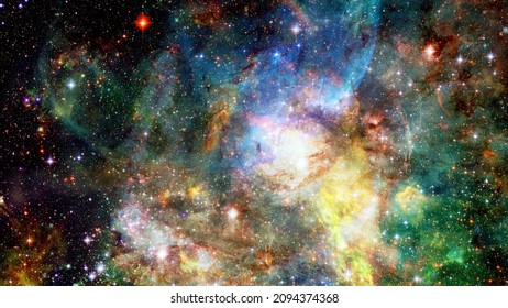 Interstellar Galaxy Background Elements This Image Stock Photo ...