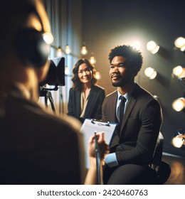 Interview Between Two Persons AI-generated image 2423103867 | Shutterstock