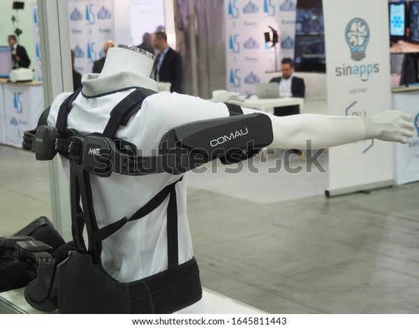 Introducing Mate Comau Exoskeleton Ergonomically Designed Stock Photo ...