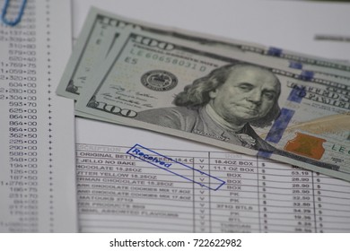 Invoice Calculation Bank Notes Stock Photo 722622982 | Shutterstock